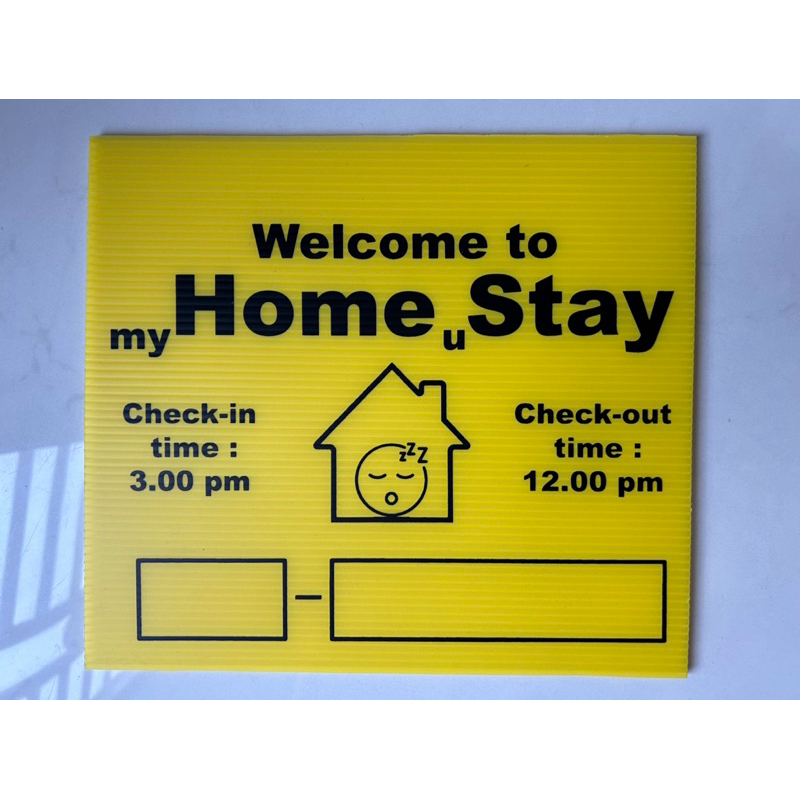 HomeStay signboard hang on the homestay gate | Shopee Malaysia