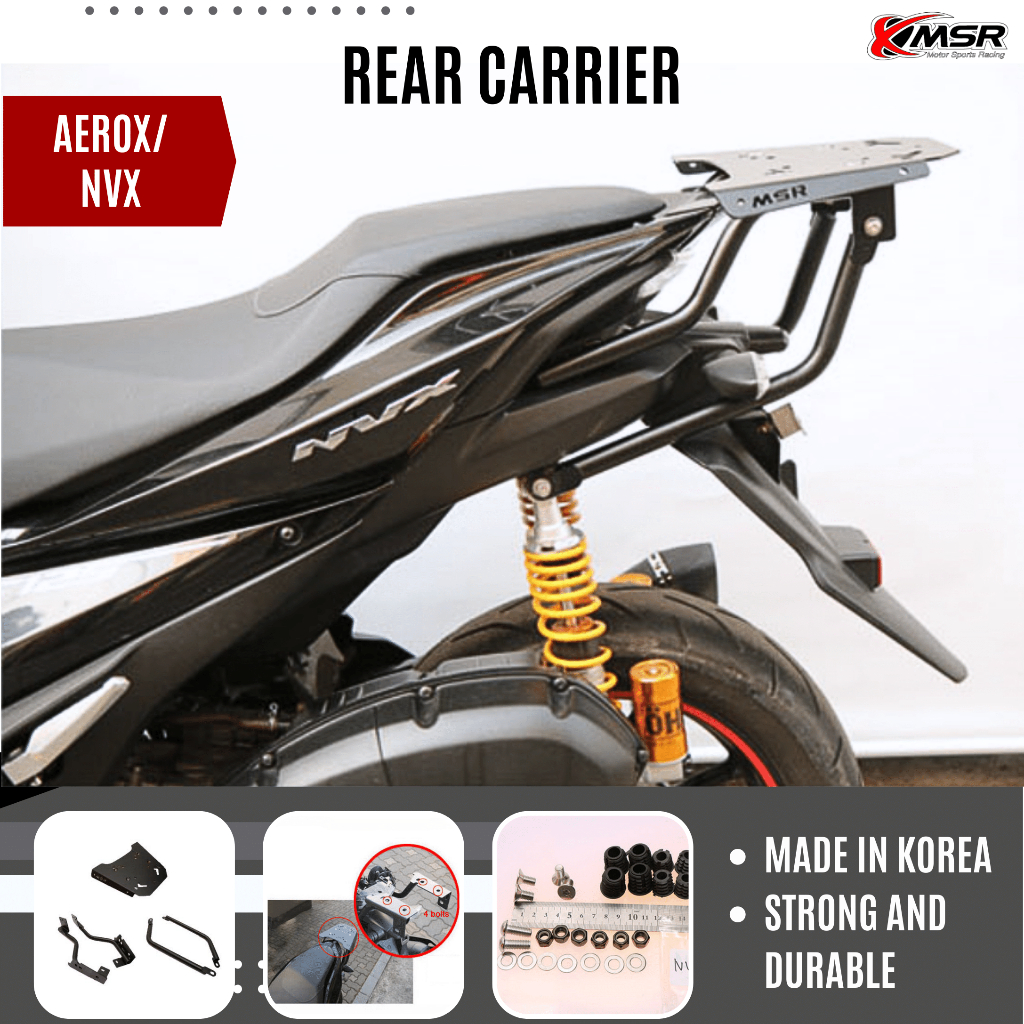 Yamaha NVX Aerox 125-155 rear blacket carrier luggage rack | Shopee ...