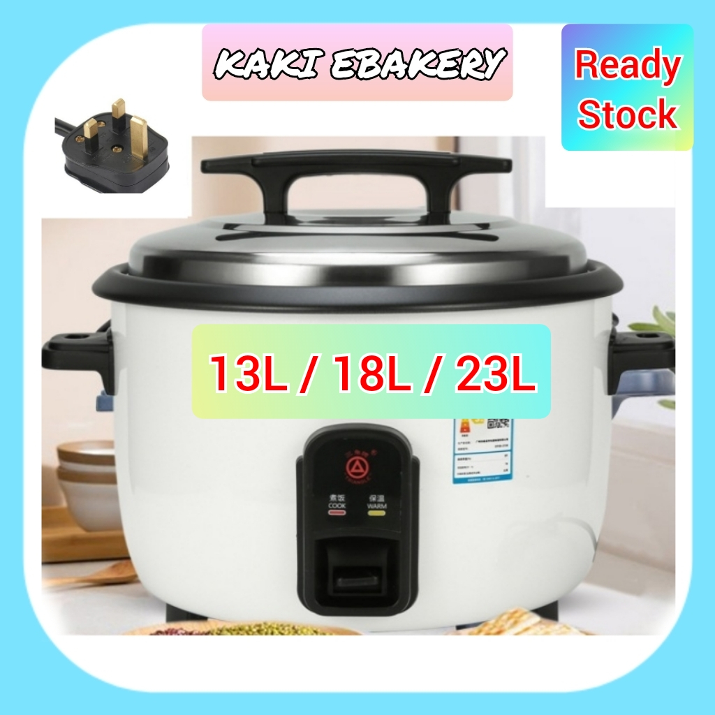 13L / 18L / 23L Commercial Non Stick Electric Rice Cooker Warmer ...