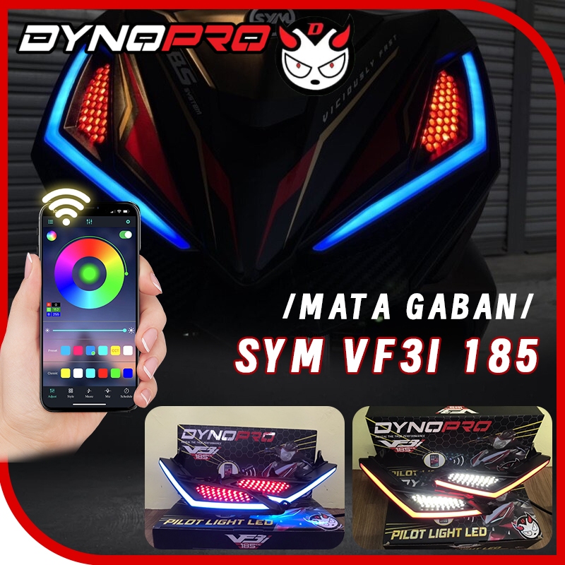 Dynopro SYM VF3I 185 Mata Gaban Pilot Light RGB Light Signal LED Lamp ... Dynopro SYM VF3I 185 Mata Gaban Pilot Light RGB Light Signal LED Lamp ...