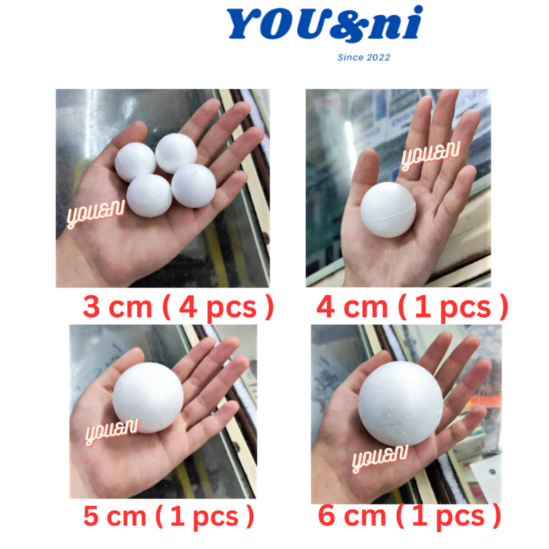 DIY Round Styrofoam Balls Modelling Polystyrene Foam Craft Balls 3cm ...