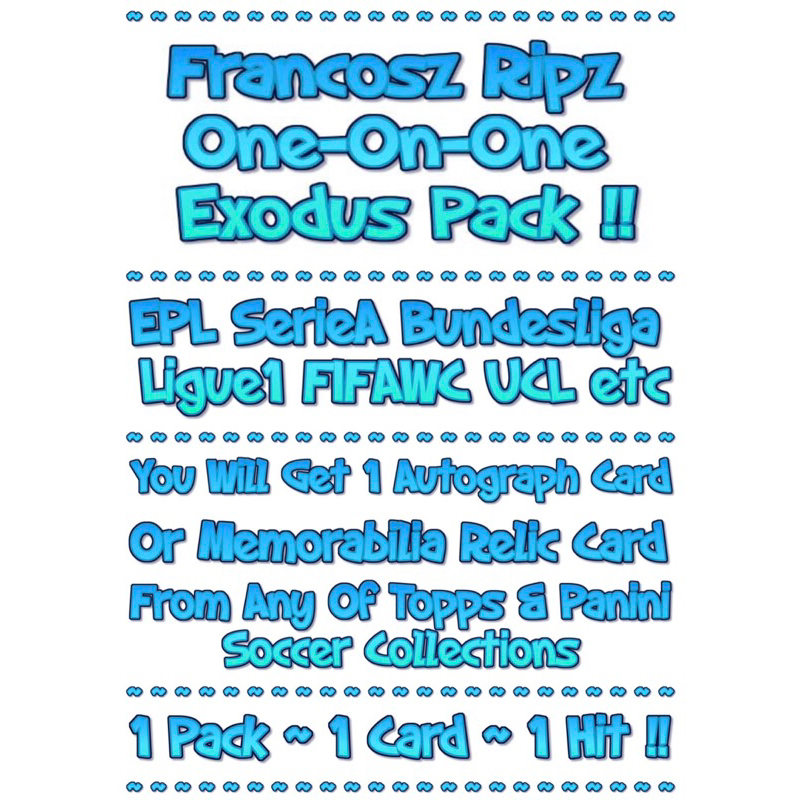 Francosz Ripz 2024 | One On One Exodus Pack | 1 Hit Guaranteed | Get 1 ...