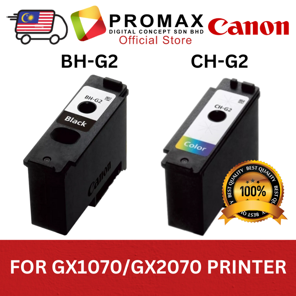 CANON BH-G2 / CH-G2 Colour Print Head For GX1070 / GX2070 Printer bh g2 ch g2 | Shopee Malaysia