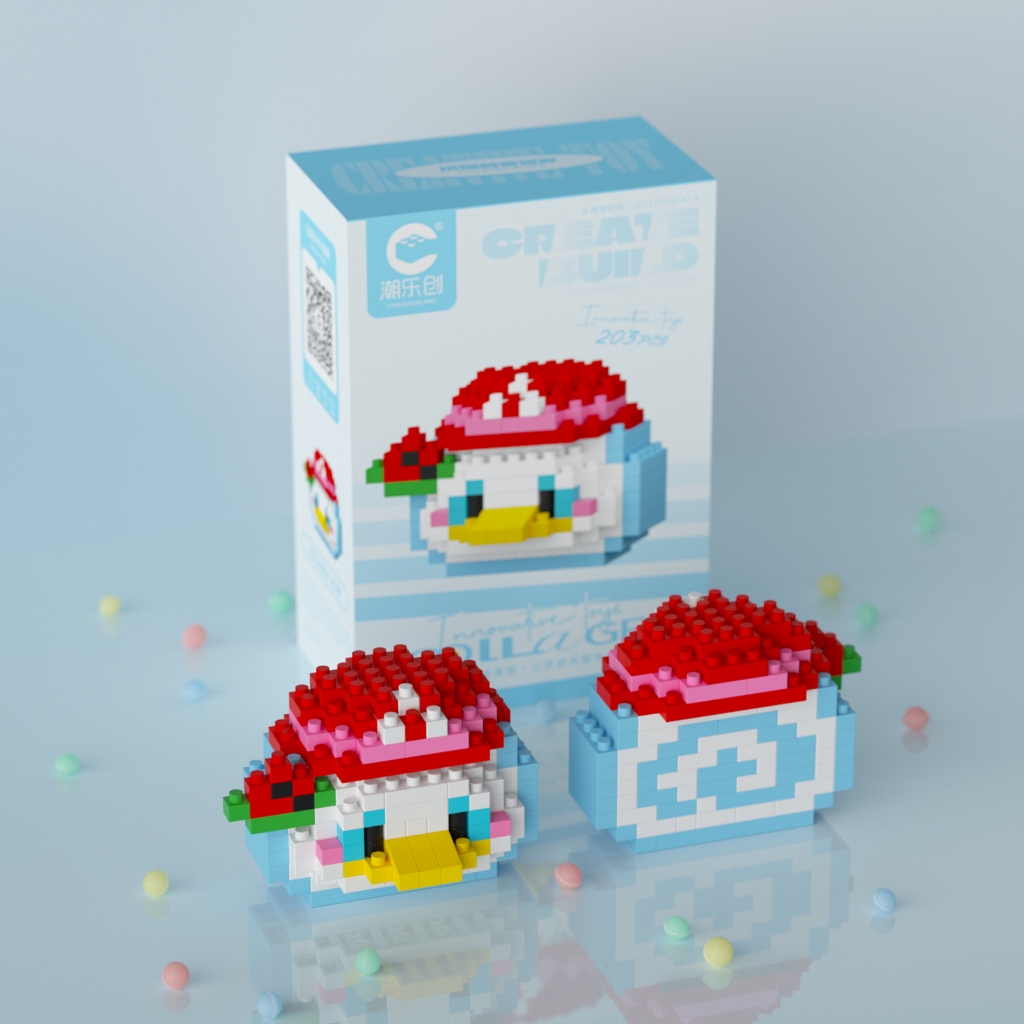 Cream Design Brick 3D Cute Kuromi Sanrio Model Toys | Shopee Malaysia