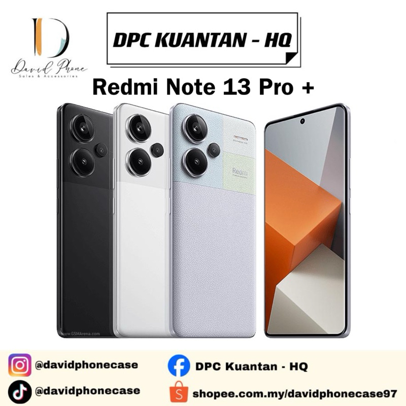 Ready Stock - Redmi Note 13 Pro+ 8+8(16GB) ram+256GBrom｜6.67”AMOLED,68B ...