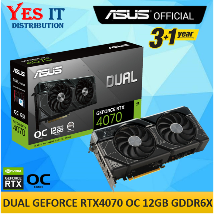 Asus Dual GeForce RTX4070 OC / RTX4070 SUPER / RTX4070 SUPER OC Black ...