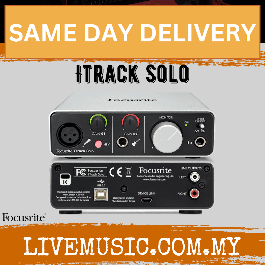 Focusrite iTrack Solo Audio Interface w/ Lightning Connector | Shopee Malaysia