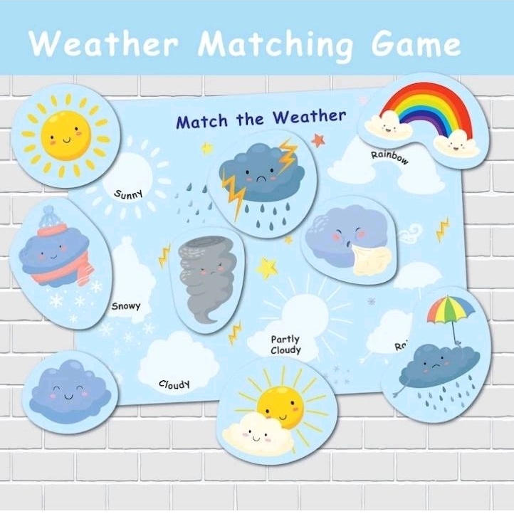 Busy Book Weather Matching Activity/Weather Quiet Book | Shopee Malaysia