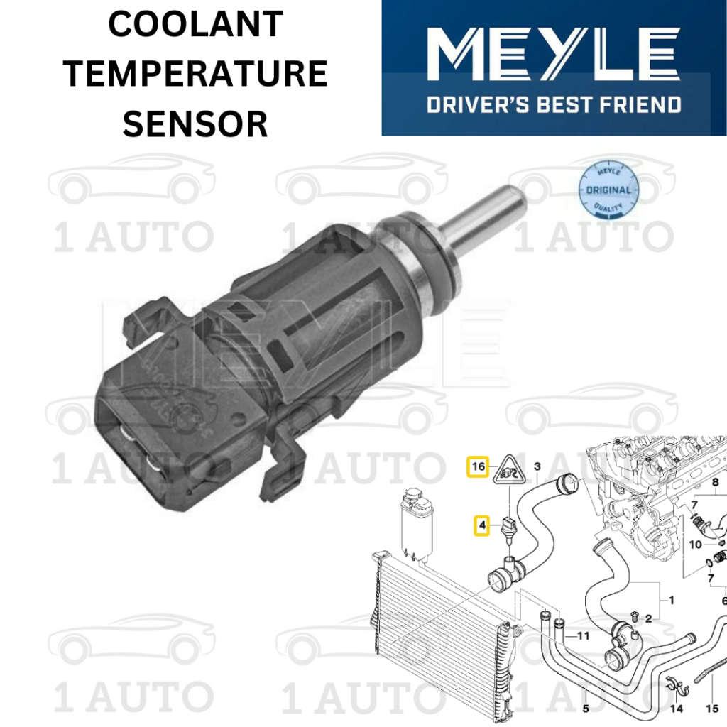 MEYLE GERMANY COOLANT TEMPERATURE SENSOR BMW E39 E46 M43 M52 M54 E87 ...