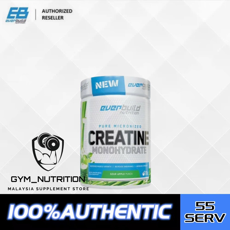 EverBuild Pure Micronized Creatine Monohydrate (55Serv) | Shopee Malaysia