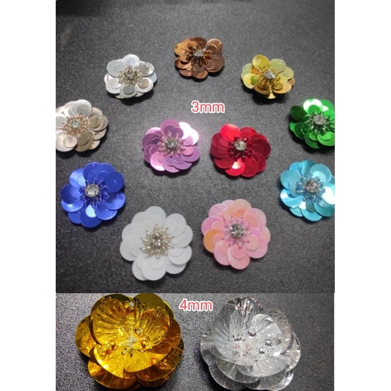 3cm 3D Flower Sequin Labuci Bunga | Shopee Malaysia