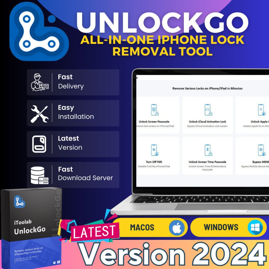 UnlockGo 6.0.0 All-in-One iPhone lock removal tool | macOS | Lifetime ...