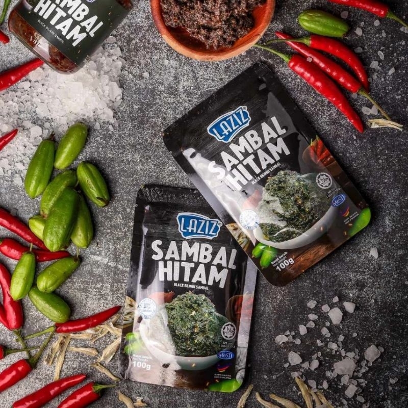 (READY STOCK) SAMBAL HITAM PAHANG LAZIZ (POUCH 100 GRAM) | Shopee Malaysia