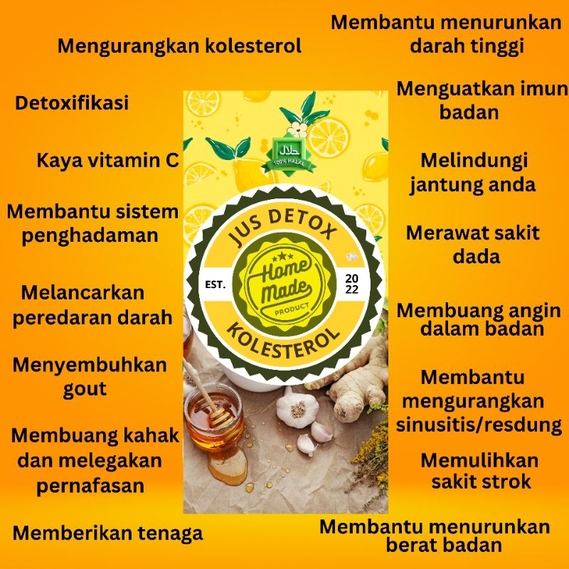 Jus Detox Kolesterol, Baik Untuk Jantung Buang Angin Resdung Sinusitis ...