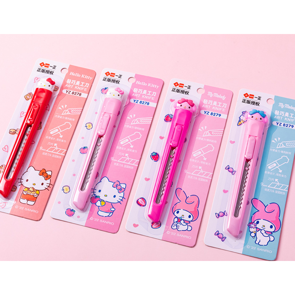 8278 Sanrio Authorized Pen Knives Paper Cutters Hello Kitty My Melody ...
