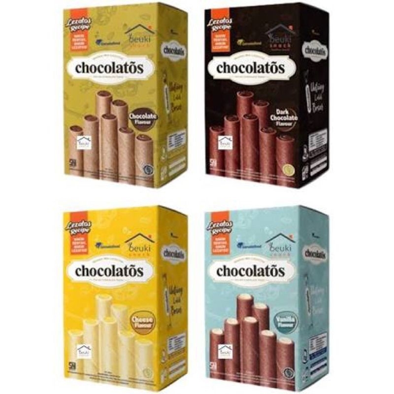 Chocolatos Long Stick Wafer Roll All Varian [24 pcs/box] | Shopee Malaysia