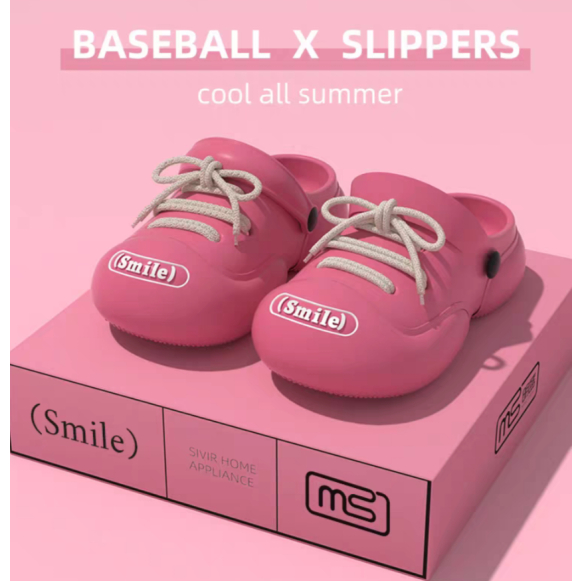 Baseball X Slippers (unisex) Fashionable and versatile Croc Shoes 2024 ...
