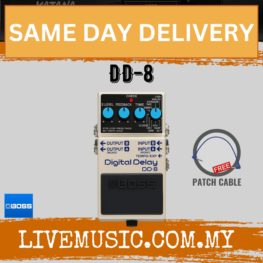 Boss DD-8 Digital Delay Guitar Effect Pedal (DD8) | Shopee Malaysia