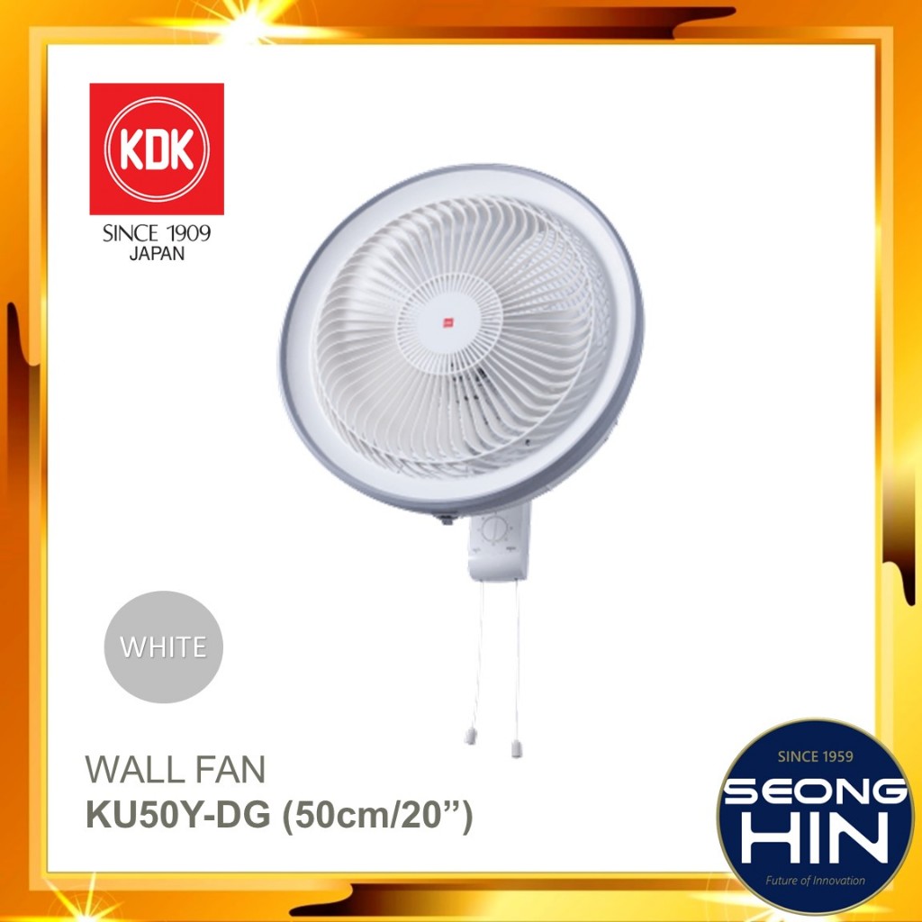 KDK 20" Industrial Wall Fan KU50Y DG Dark Grey / Kipas Dinding industri ...
