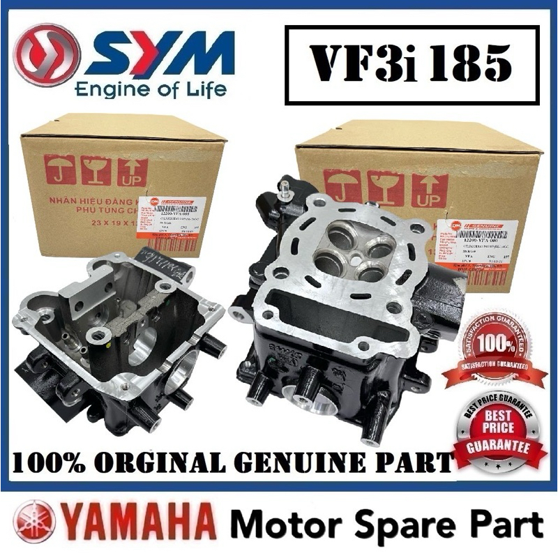 100% ORIGINAL SYM VF3i CYLINDER HEAD COMP ASSY 0 12200-VFA-000 V1/V2/SE MODEL VF3-i VF3 i 185 ...