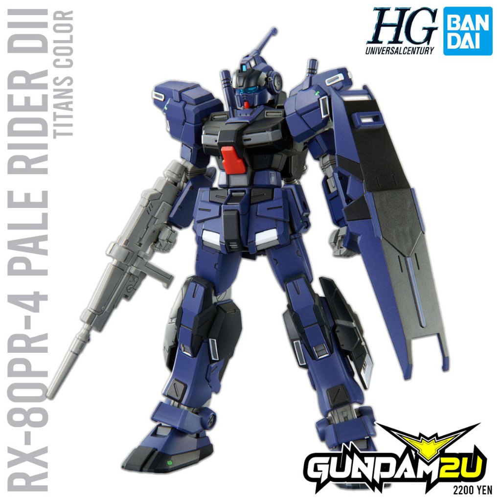P-BANDAI HG 1/144 Pale Rider DII D2 TITANS - High Grade HGUC Gundam ...
