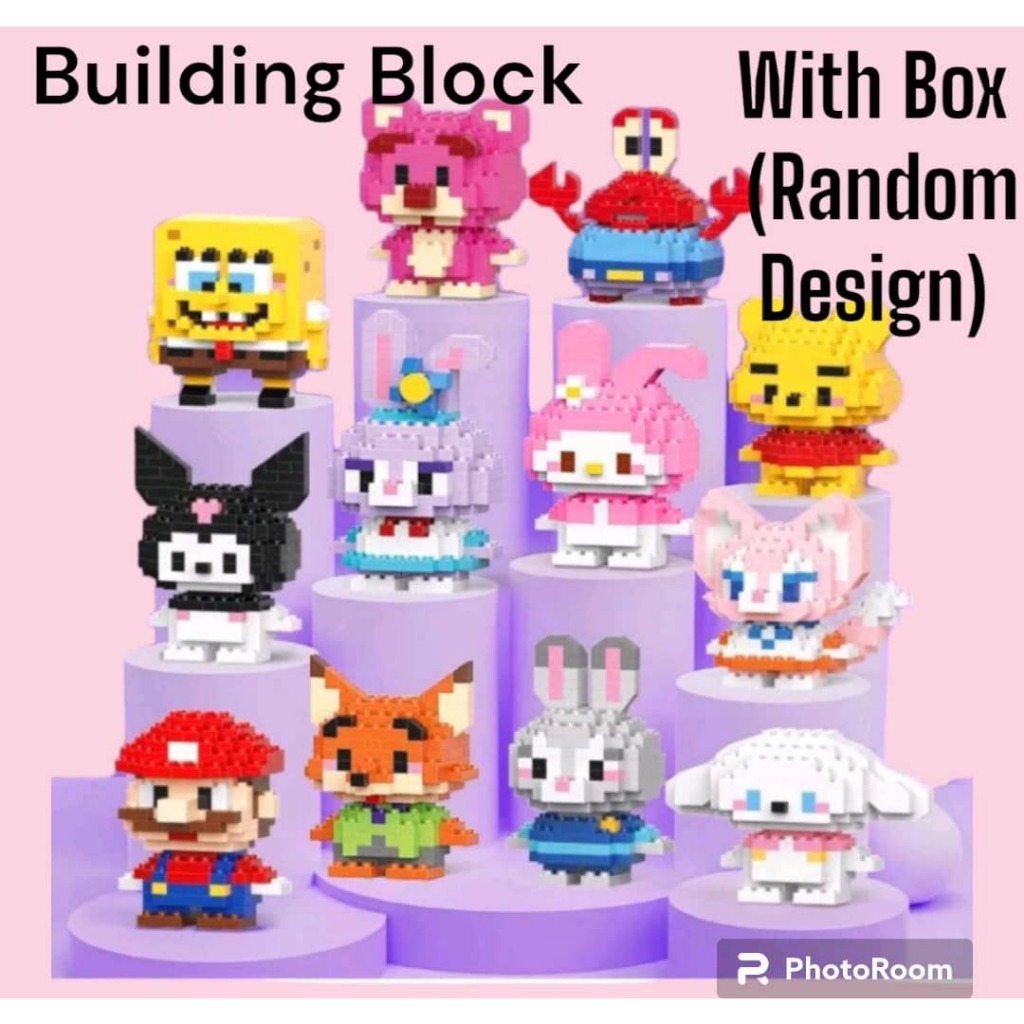 Nano Blocks Cute Cartoon Building Blocks Sanrio Family 卡通迷你积木 | Shopee ...