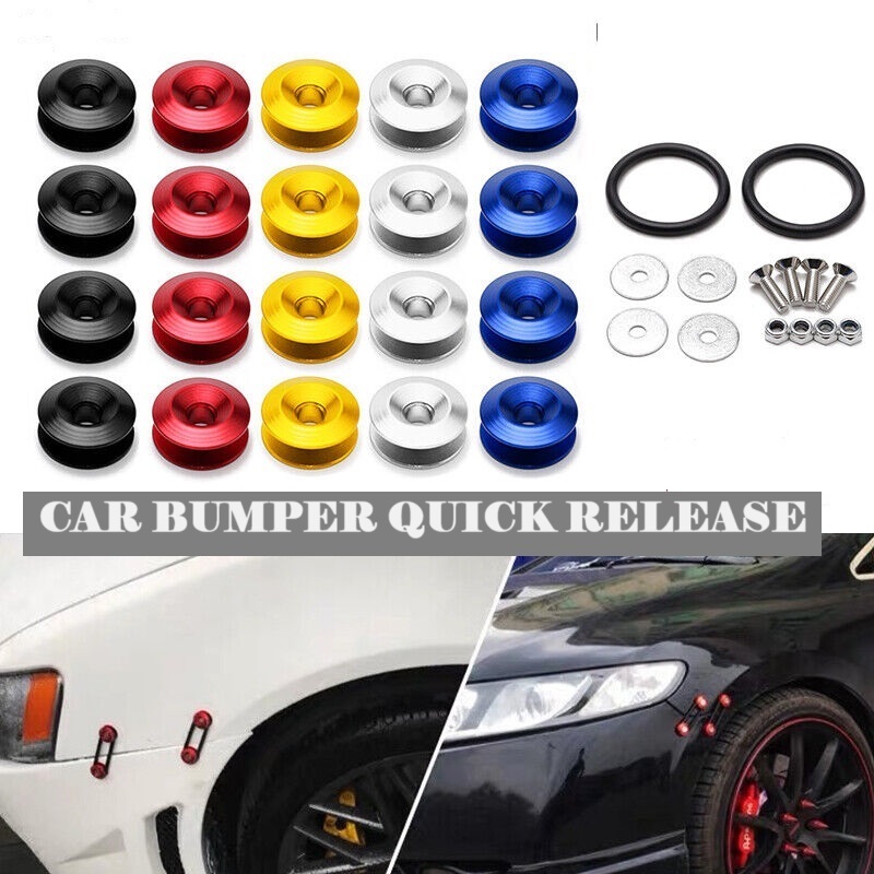 Car Bumper Clip JDM Quick Release Lock Alloy Trunk Fender Fastener Car ...