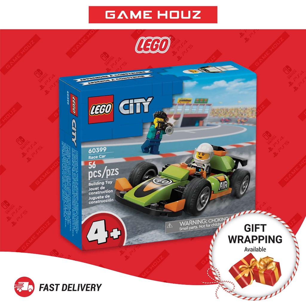 Lego City Green Race Car Lg60399 Shopee Malaysia