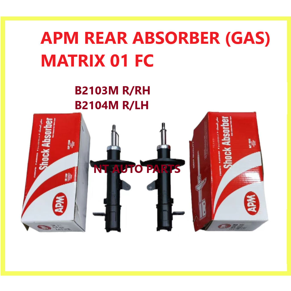 ( 100% ORIGINAL APM ) REAR ABSORBER (GAS) MATRIX 01 FC B2103M R/RH ...