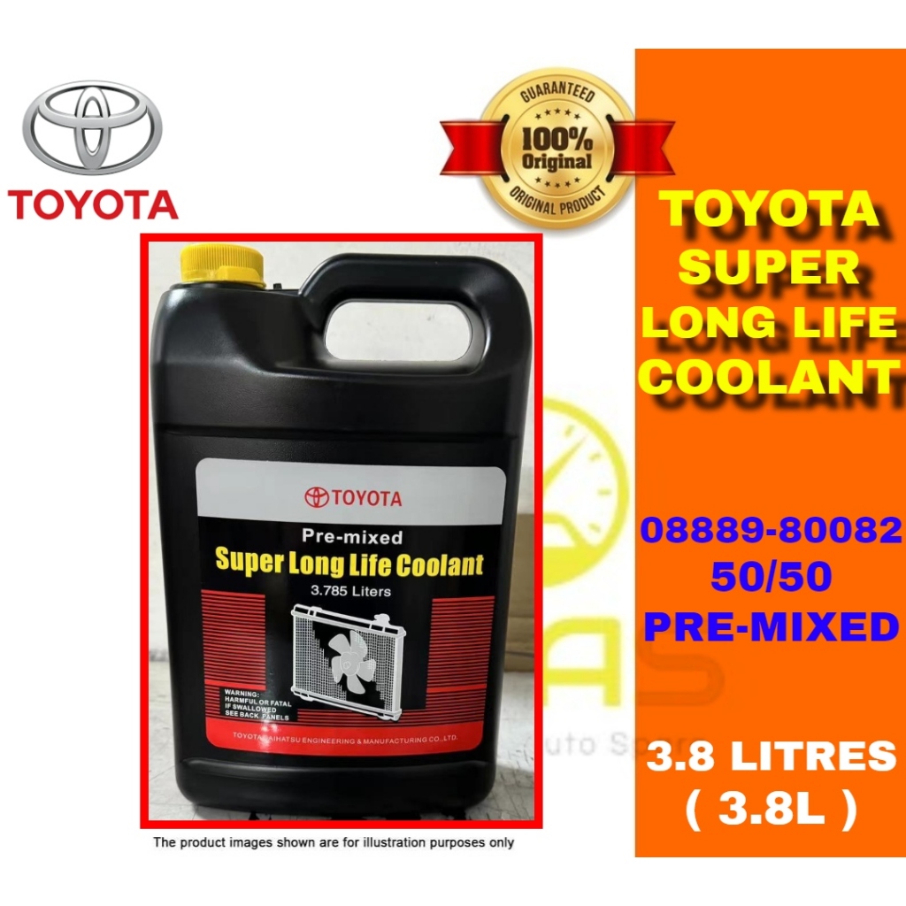 ( 100% ORIGINAL ) TOYOTA COOLANT SUPER LONG LIFE COOLANT PRE MIXED 3.78 ...