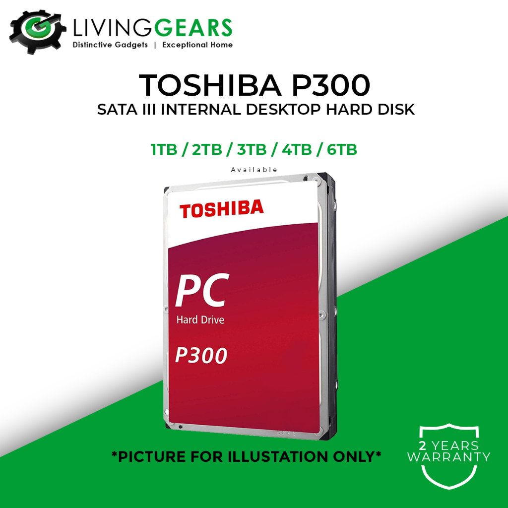 Toshiba P300 / X300 Internal Hard Disk SATA 3.5 Inch SATA III 6.0Gbit/s 5,400 / 7,200 RPM HDD ...