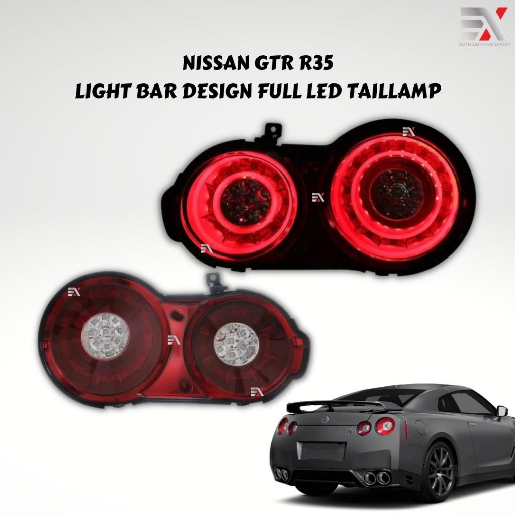 Nissan GTR R35 2009 LED TAIL LAMP - LIGHT BAR DESIGN | Shopee Malaysia
