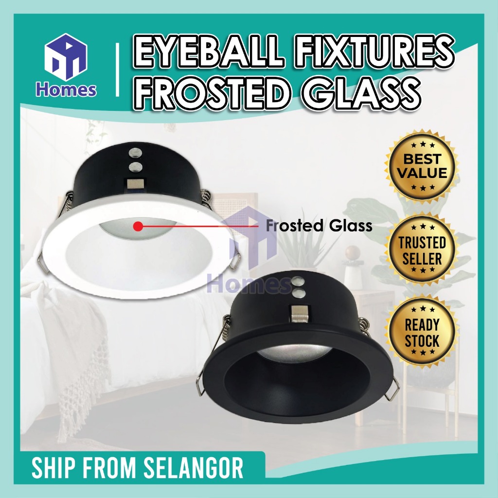 Eyeball Casing GU10 Lamp Holder Die-Cast Metal Spotlight Recessed ...