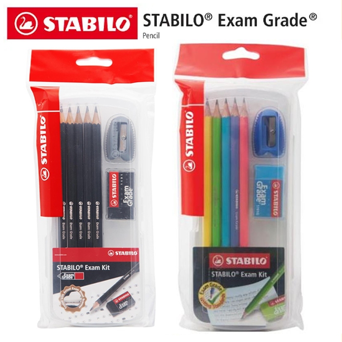 Stabilo Stationery Exam Kit Set/Set Alat Tulis Exam Kit Clear Box ...
