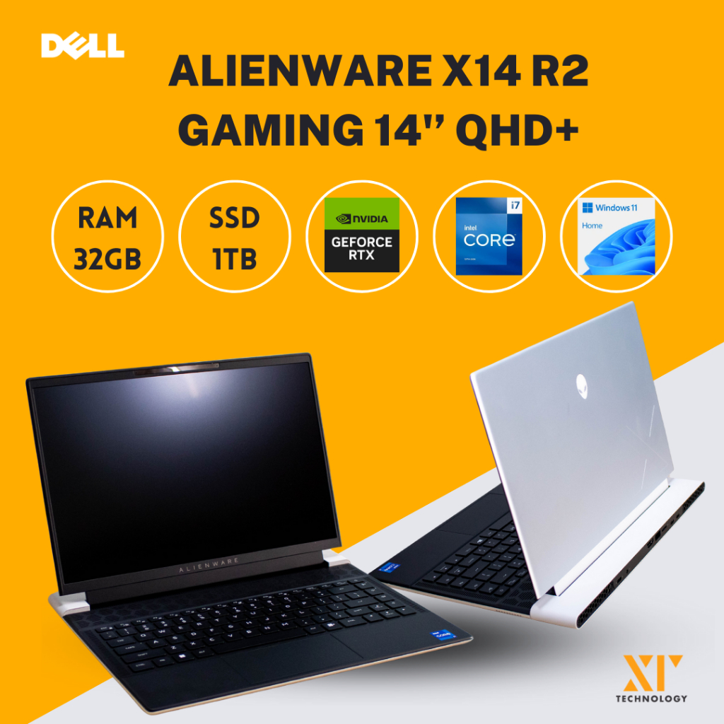DELL ALIENWARE X14 R2 GAMING 14" QHD+/ I7-13620H/32GB RAM/1TB M.2/RTX ...