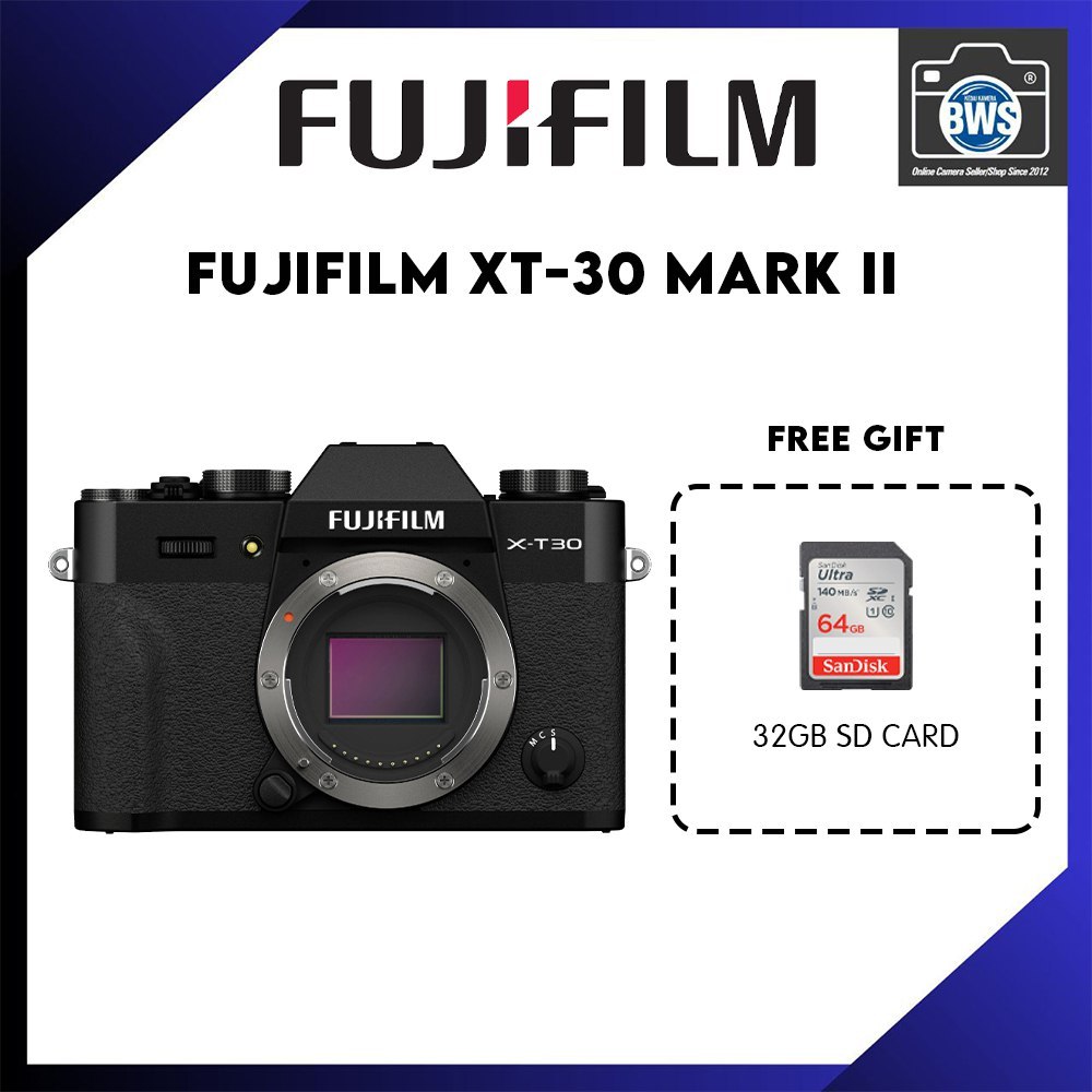 Fujifilm XT30II XT30 Mark2 X-T30 II X-T30 MARK II Body - Black | Fujifilm Malaysia Warranty ...