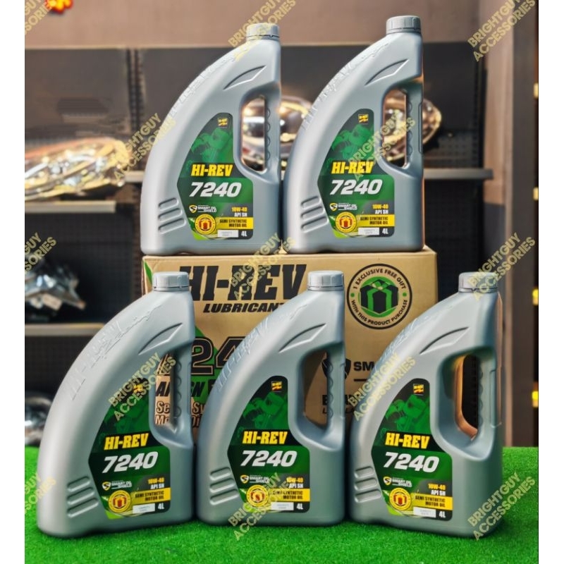 Hi rev semi synthetic car engine oil 10w40 engine lubricant 4L engine ...