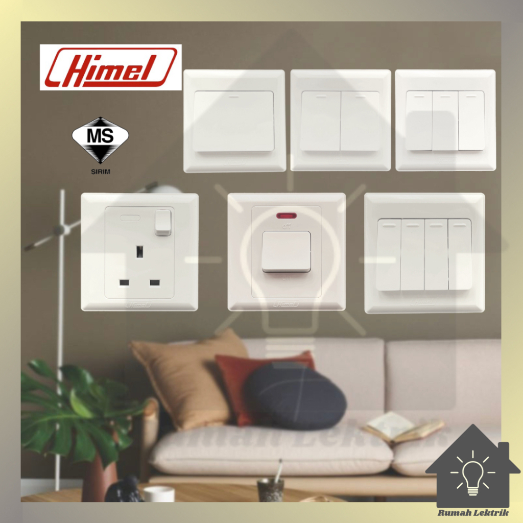 Himel Advance Series (White) 1G/2G/3G/4G/13A Switch Socket/20A | Shopee ...