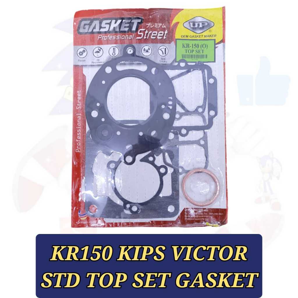 KAWASAKI KR150 KR-150 KIPS150 KIPS-150 VICTOR TOPSET GASKET CYLINDER ...