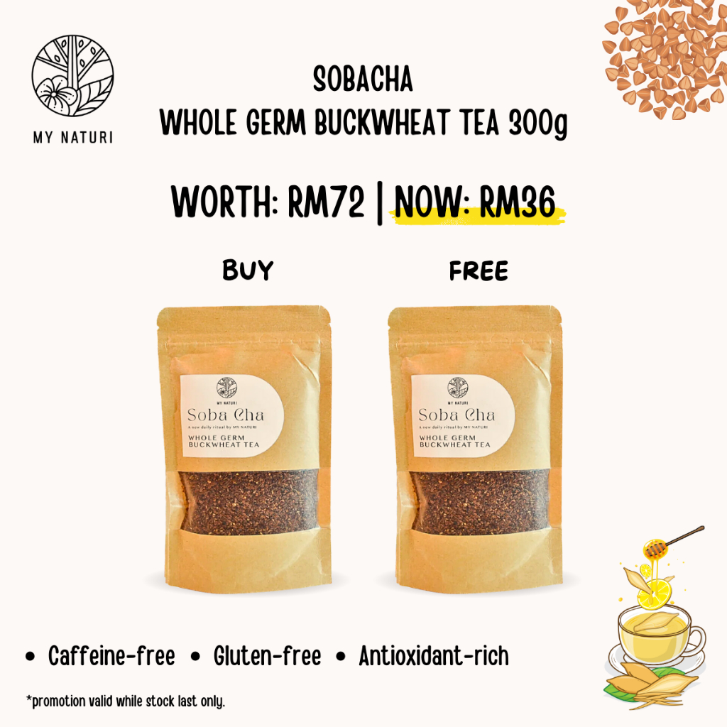 [Bundle of 2] My Naturi Whole Germ Buckwheat Tea 300g | Shopee Malaysia