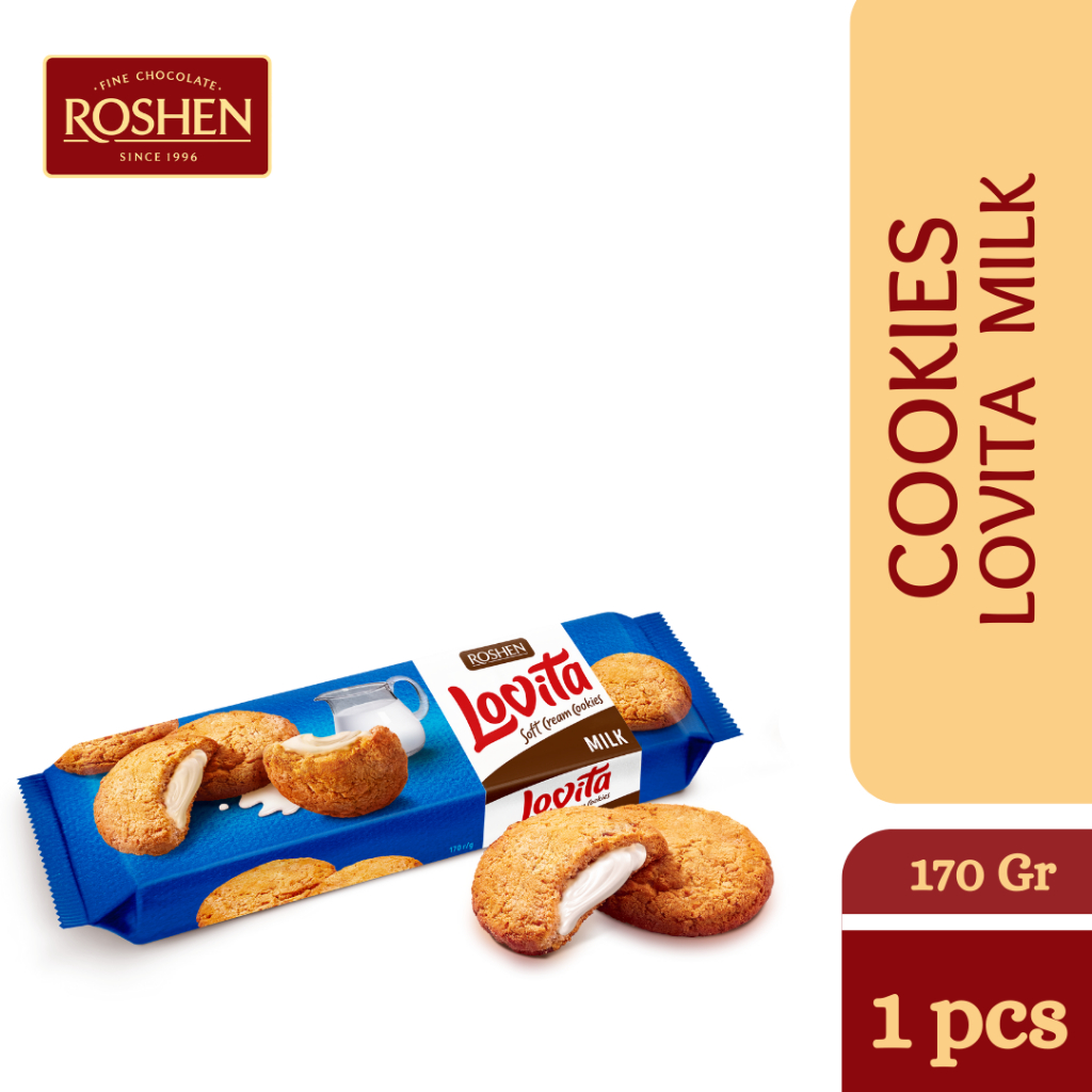 ROSHEN Lovita Soft Cookies - Milk (127g) Roshen Biskut Lembut susu ...