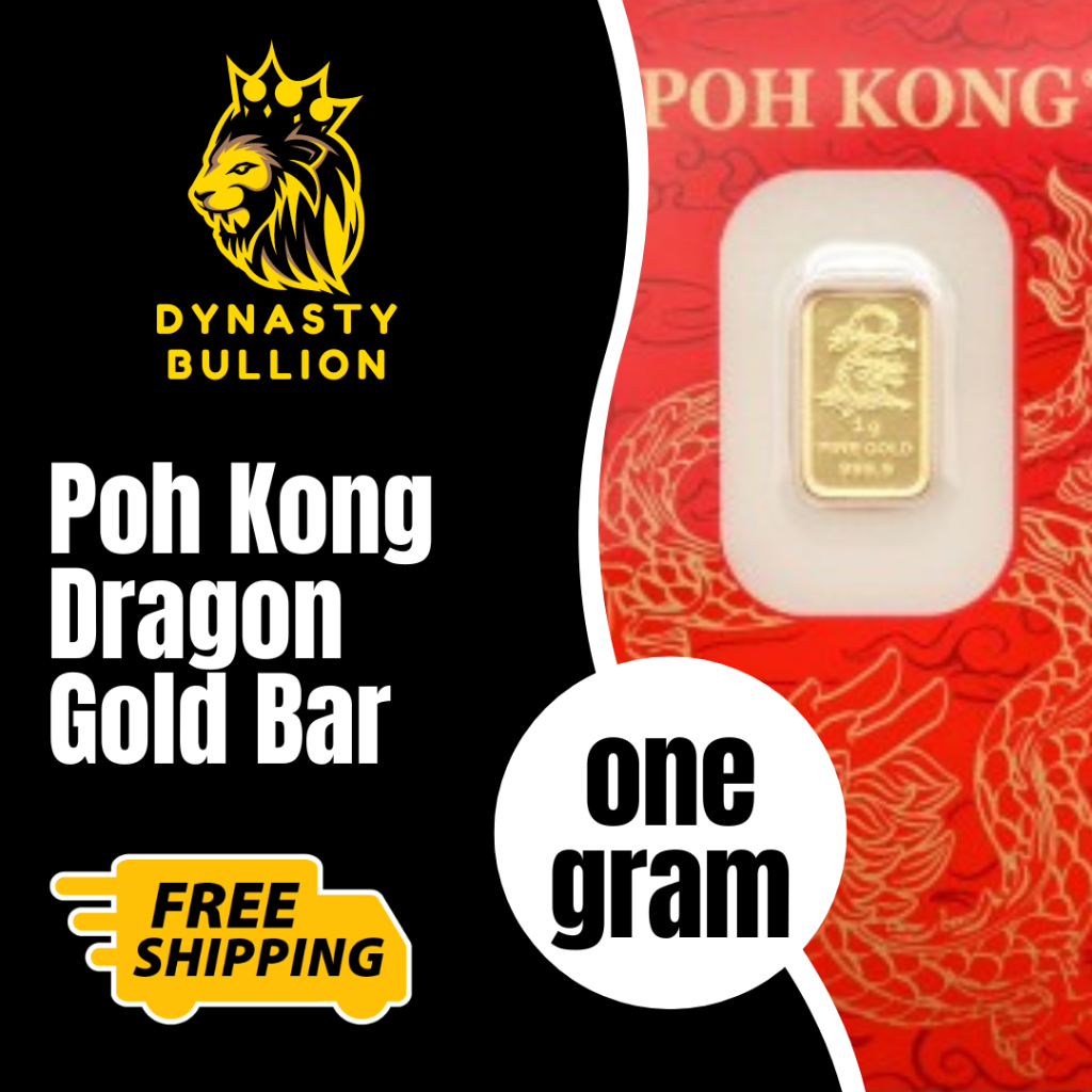 🚚FREE SHIPPING🚚Poh Kong Dragon Gold Bar 1 gram | Shopee Malaysia