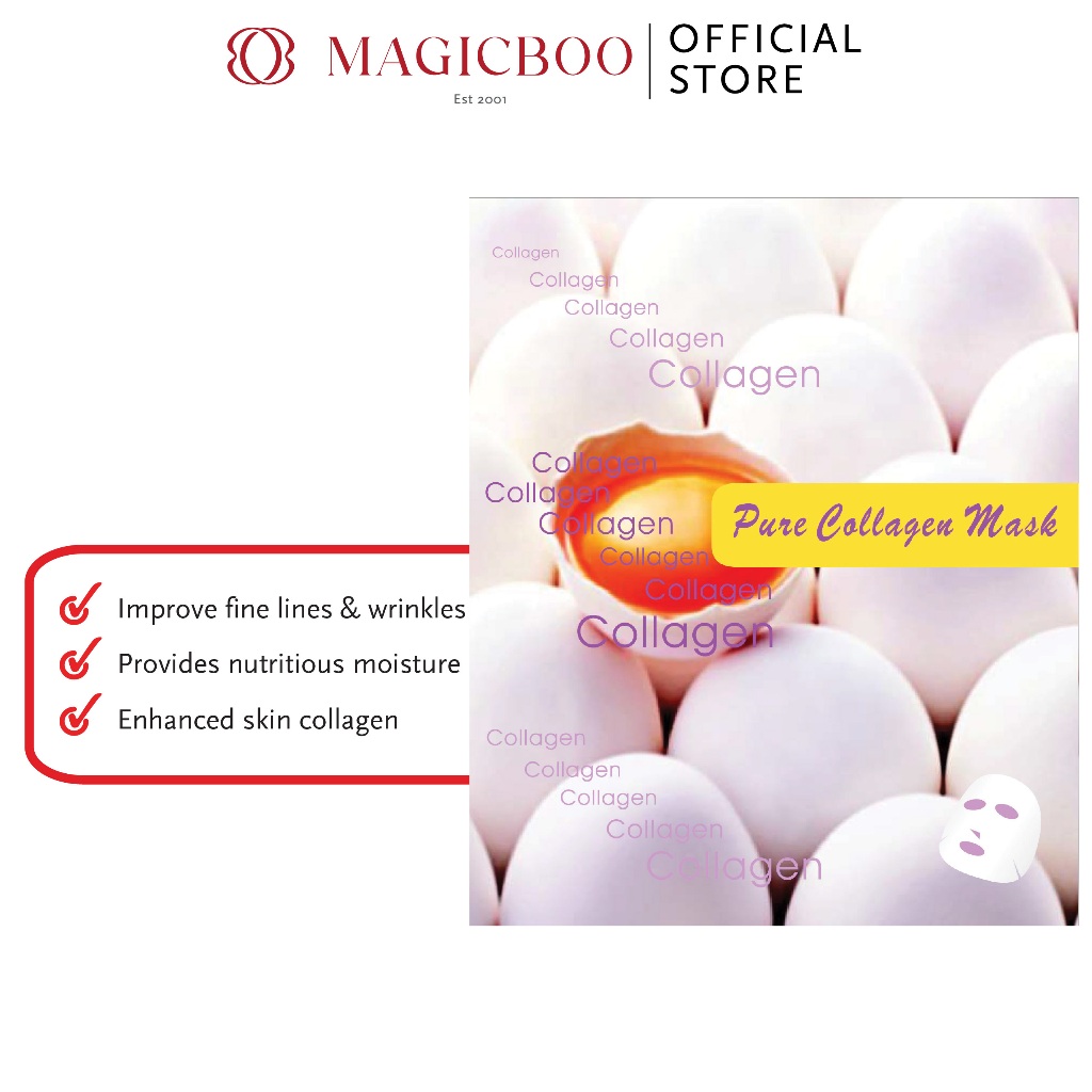 Magicboo Lemasque Pure Collagen Mask (8Pcs) | Shopee Malaysia