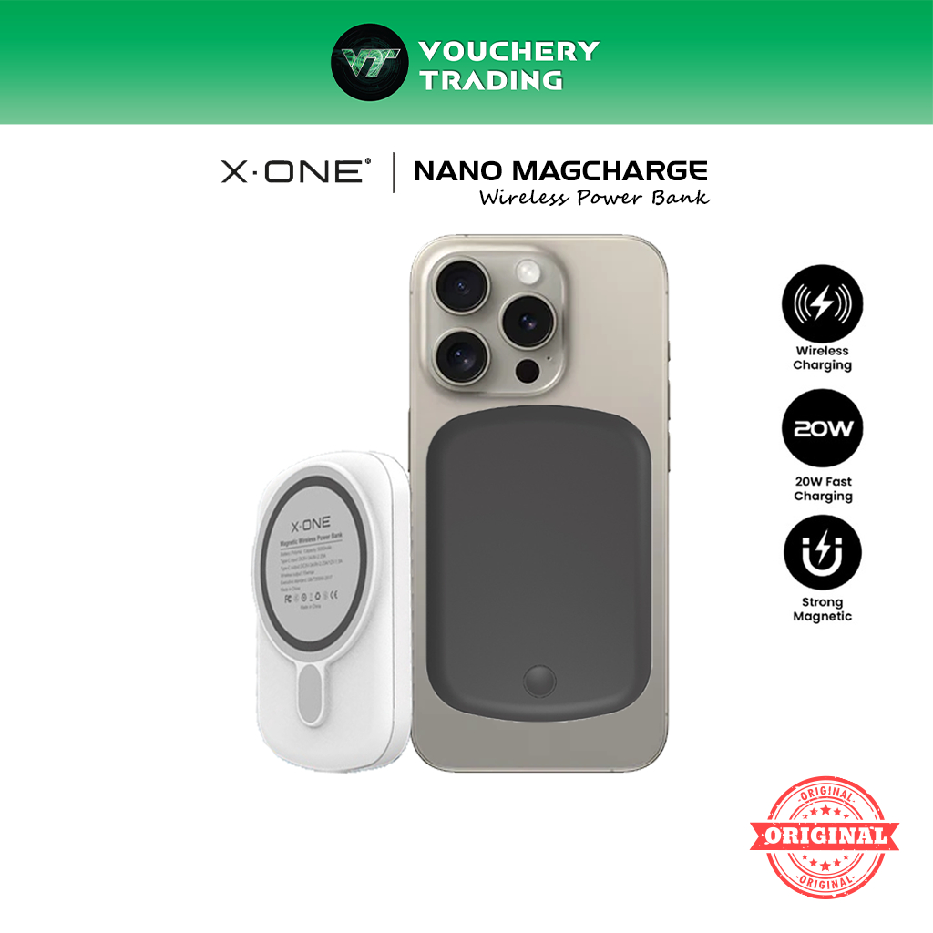 X.One Nano Magcharge 10000mAh / 5000mAh Magnetic Wireless Powerbank ...