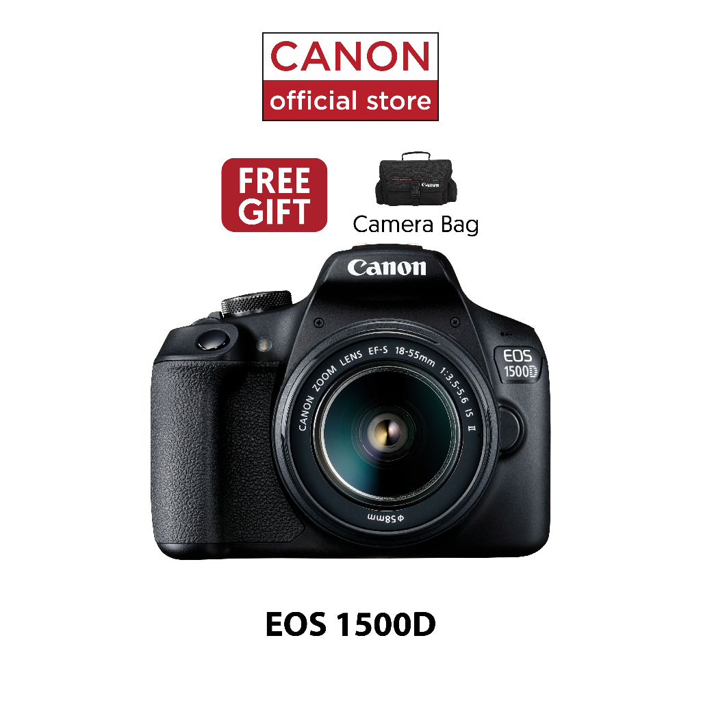 Canon Camera EOS 1500D Kit (EF S18-55 IS II)[Free Camera Bag] | Shopee Malaysia