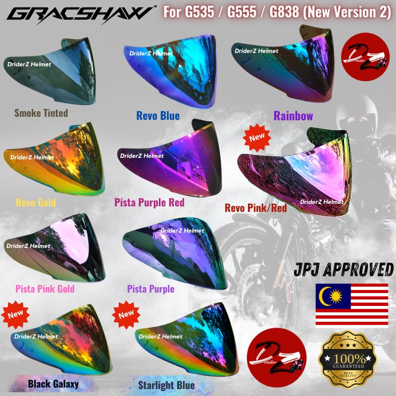 [Visor] Gracshaw helmet Gennex G535/ Gaizer 2 / Gaizer G838 / Geomax ...