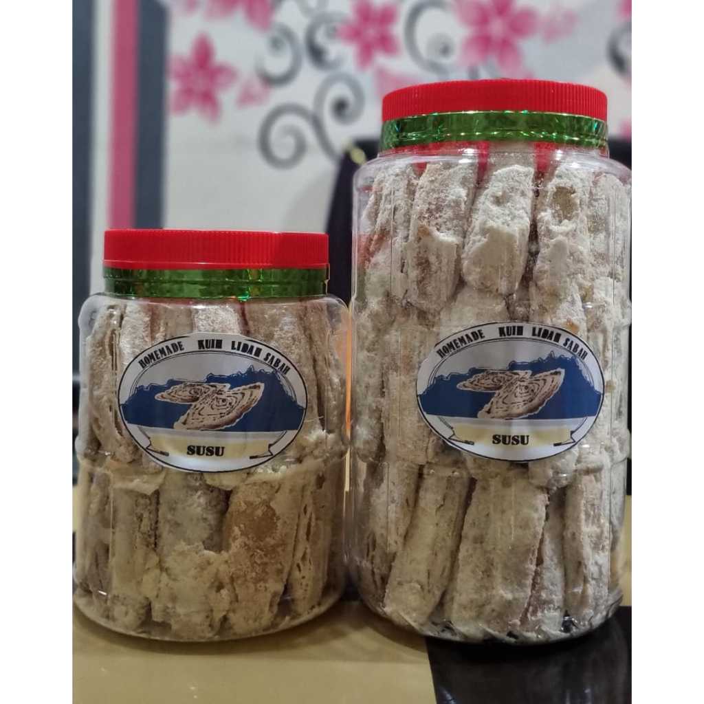 KUIH LIDAH SABAH HOMEMADE - PERISA SUSU (BALANG SEDERHANA 2600ML DAN ...