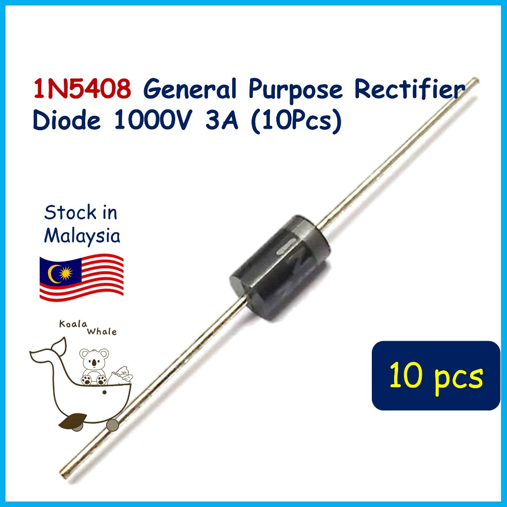 10PCS 1N5408 IN5408 Rectifier Diode 1000V 3A Dioda 5408 | Shopee Malaysia