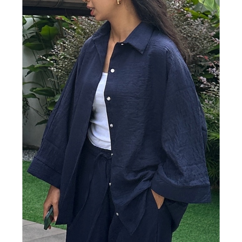 Blouse - Polylinen Ironless Free Size | Shopee Malaysia