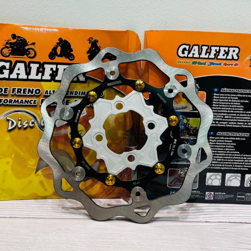 DISC GALFER MADE IN SPAIN RACING FLOATING 267MM FOR YAMAHA LC135 125ZR ...